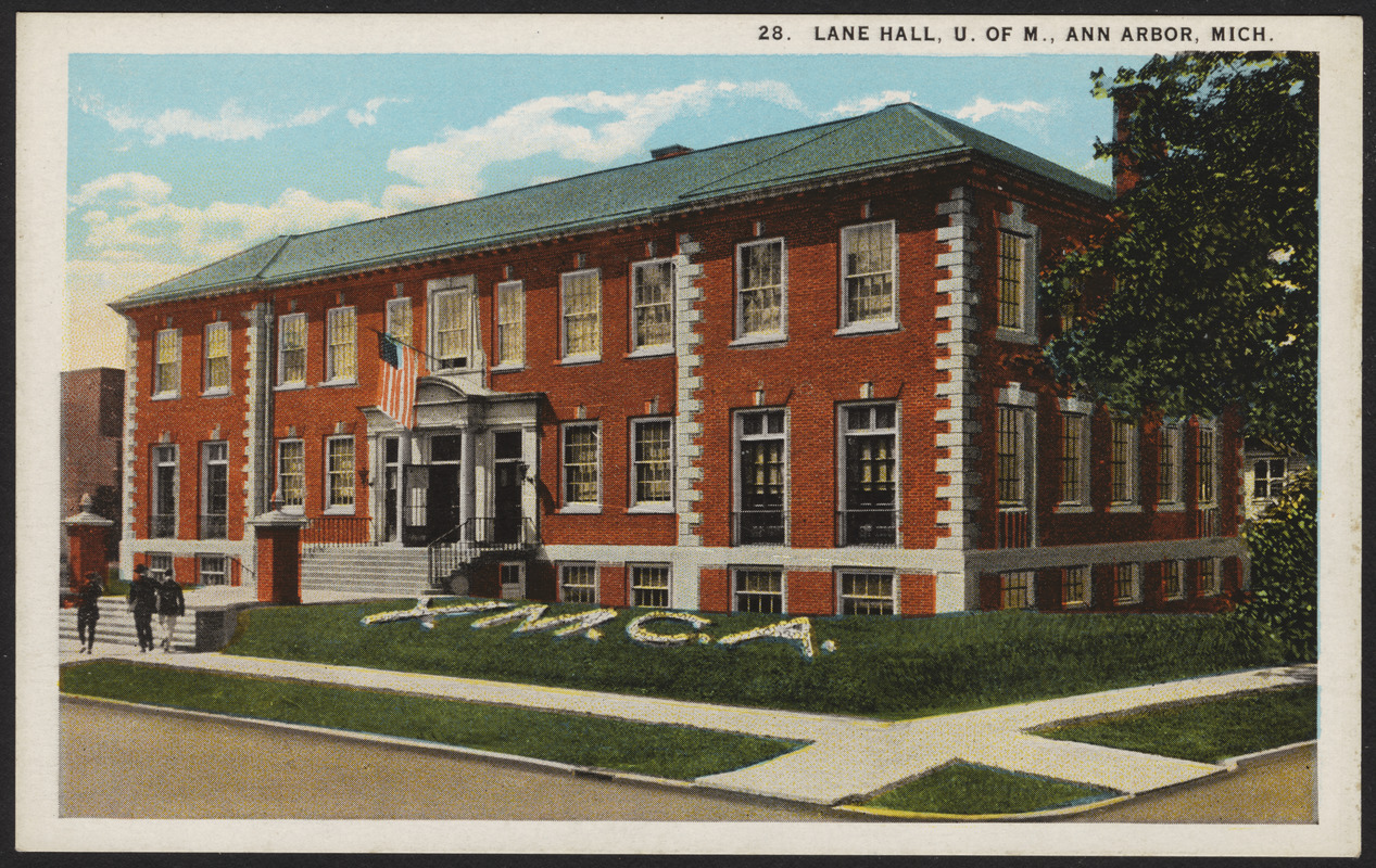 Lane Hall, U.of M., Ann Arbor, Mich. - Digital Commonwealth