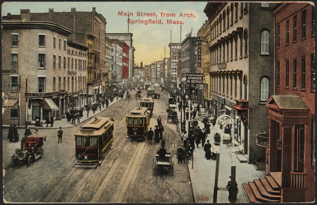 Main Street, from Arch, Springfield, Mass. - Digital Commonwealth