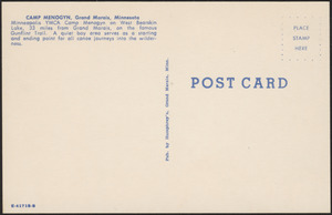Camp Menogyn, Grand Marais, Minnesota - Digital Commonwealth