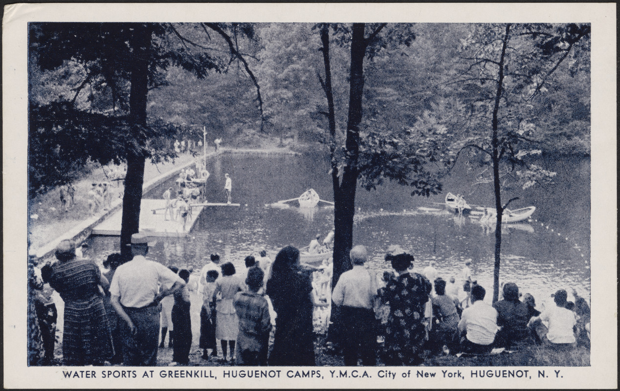 Water sports at Greenkill, Huguenot Camps, Y.M.C.A. City of New York ...