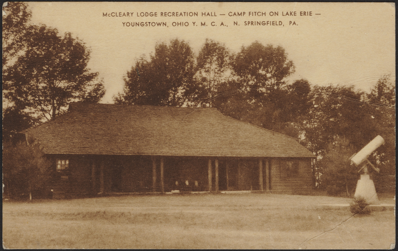 McCleary Lodge recreation hall - Camp Fitch on Lake Erie - Youngstown ...