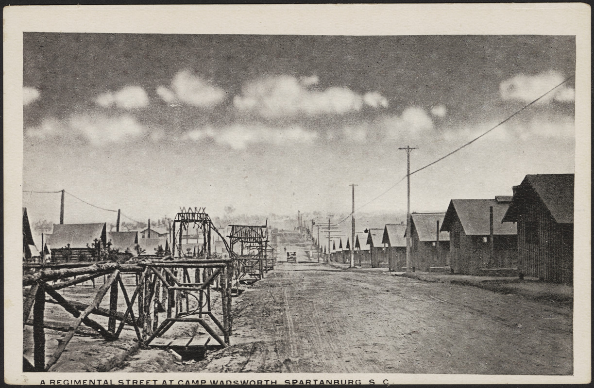 A Regimental Street at Camp Wadsworth, Spartanburg, S.C. - Digital ...