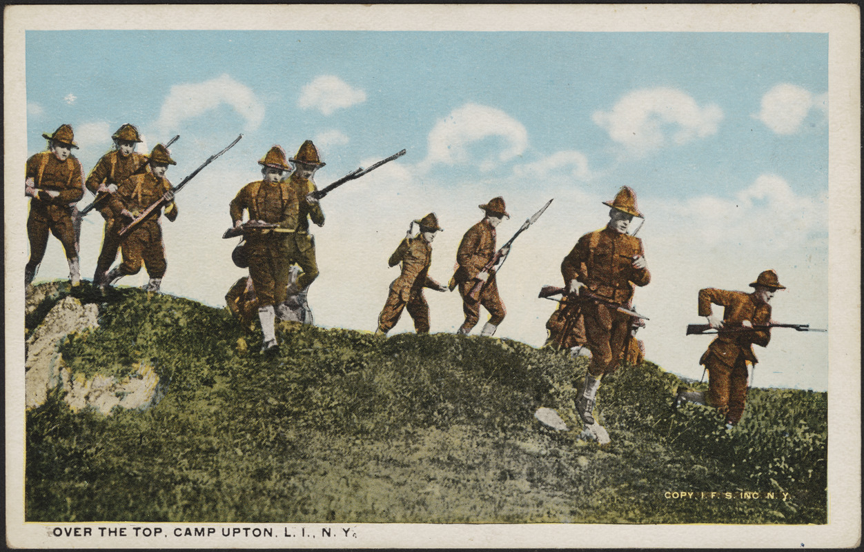 Over the top. Camp Upton. L. I., N. Y. - Digital Commonwealth