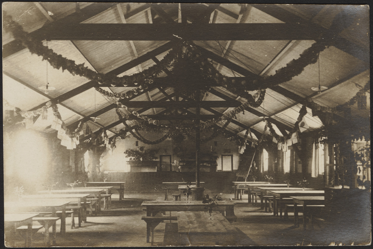 Hall decorated - Digital Commonwealth