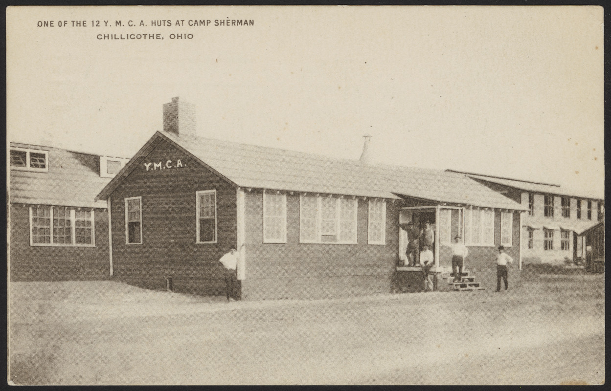 One of the 12 Y.M.C.A. huts at Camp Sherman Chillicothe, Ohio - Digital ...