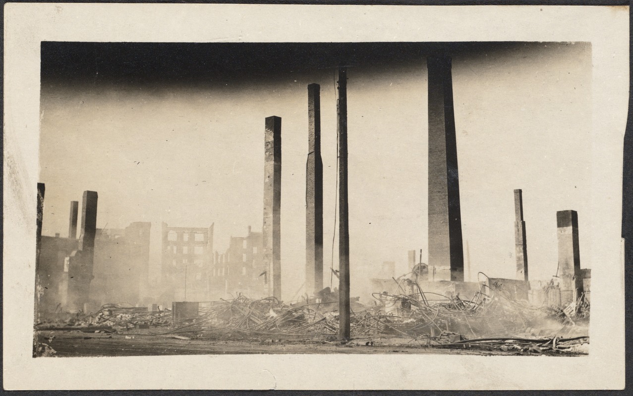 Ruins of the Great Chelsea Fire - Digital Commonwealth