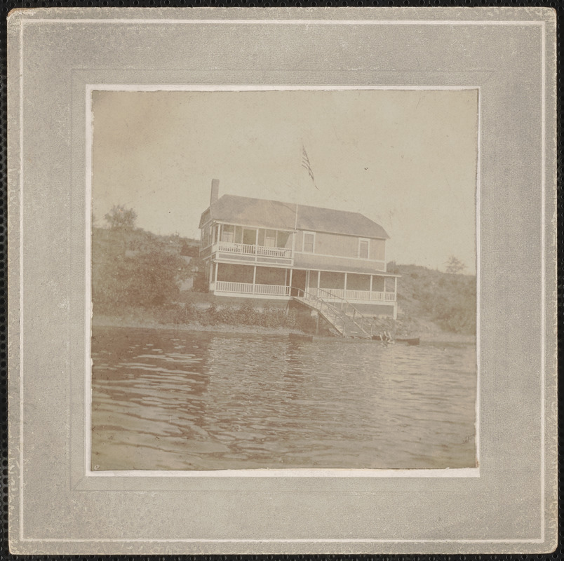 Photograph of house by the water - Digital Commonwealth