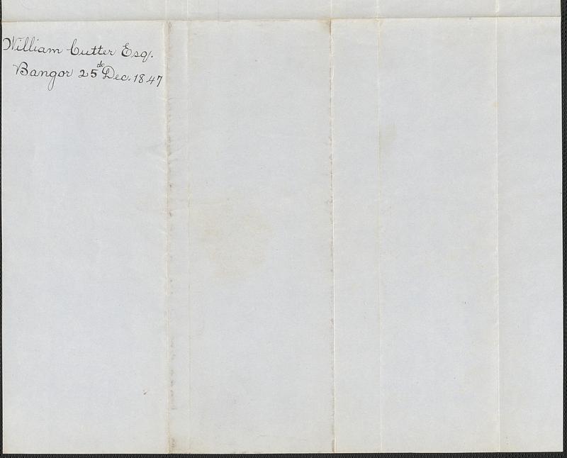 William Cutter to George Coffin, 25 December 1847 - Digital Commonwealth