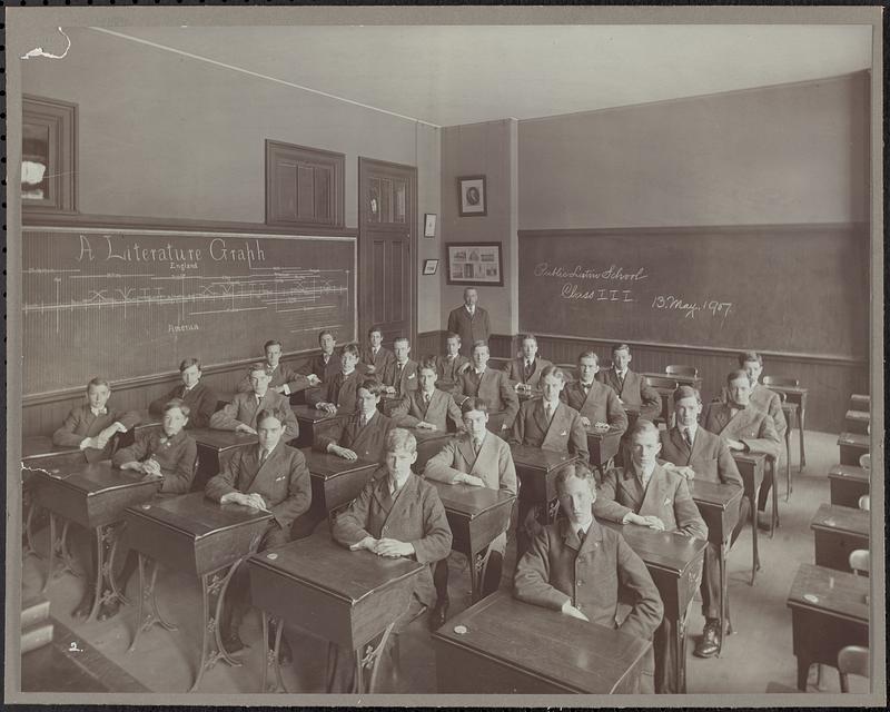 Boston Latin School, interior, Classroom Photo, Third Class - Digital ...