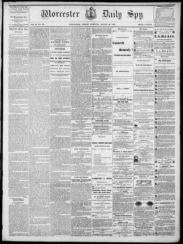 Worcester Daily Spy - Digital Commonwealth