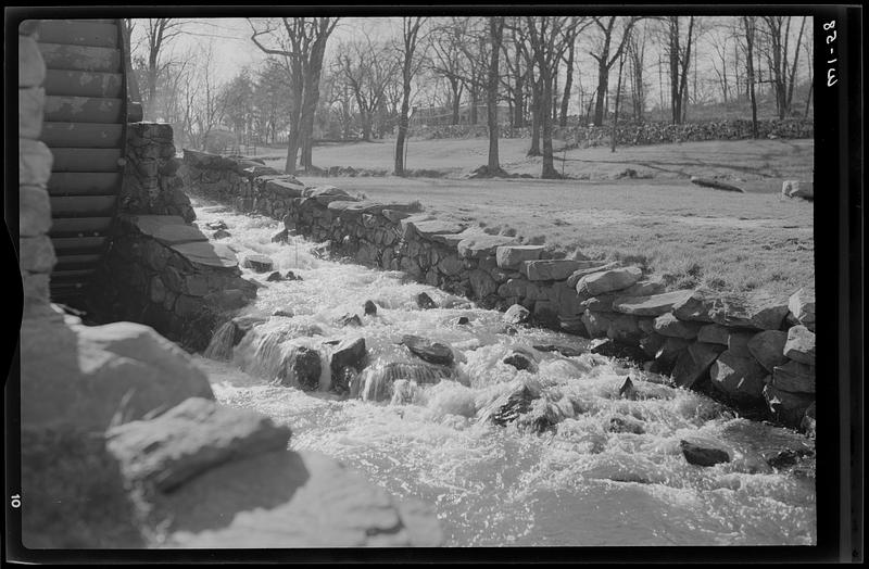 Mill stream in fall, Wayside Inn, Sudbury - Digital Commonwealth