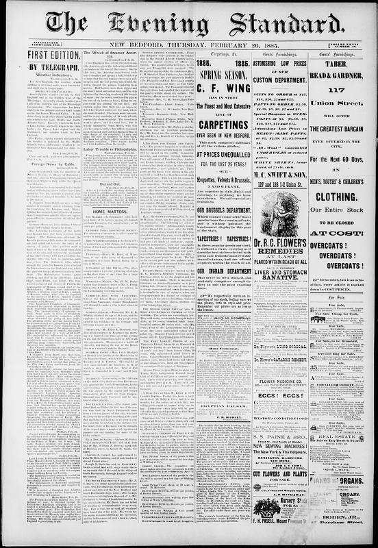 Evening Standard. February 26, 1885 - Digital Commonwealth