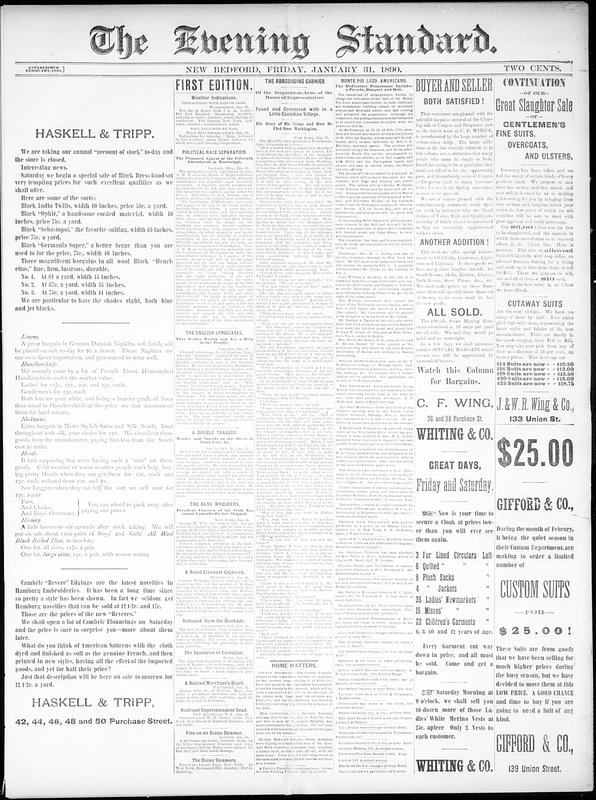 Evening Standard. January 31, 1890 - Digital Commonwealth