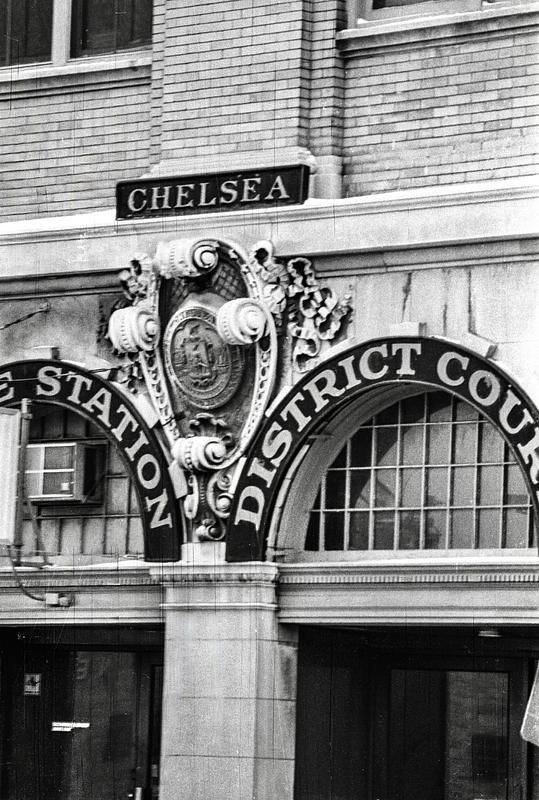 Police station, court house sign - Digital Commonwealth