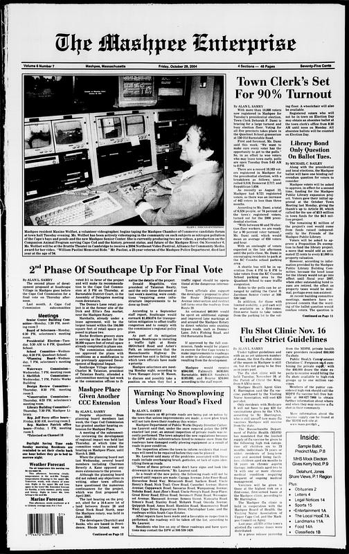 The Mashpee Enterprise. October 29, 2004 - Digital Commonwealth