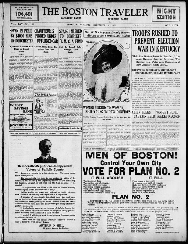 The Boston Traveler. November 01, 1909 - Digital Commonwealth