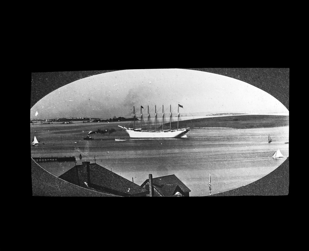 Peddocks Island and the Thomas W. Lawson 7 masted schooner Peddocks ...