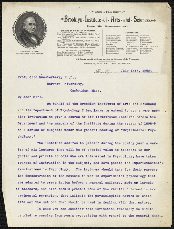 Hooper, Franklin William, 1851-1914 typed letter signed to Hugo ...