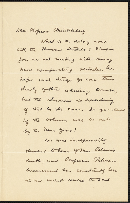 MacDougall, Robert autograph letter signed to Hugo Münsterberg, New ...