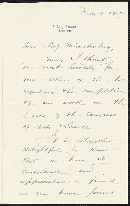 Mifflin, George H. (George Harrison), 1845-1921 autograph letter signed ...