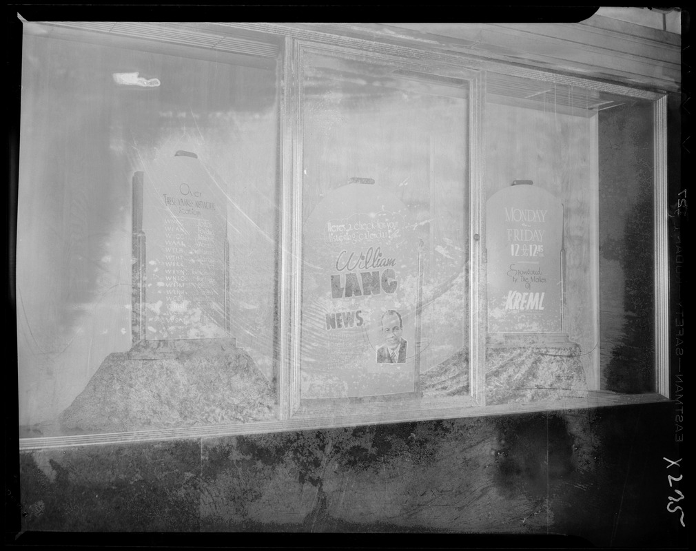 Window display for William Lang on WNAC sponsored by Kreml - Digital ...