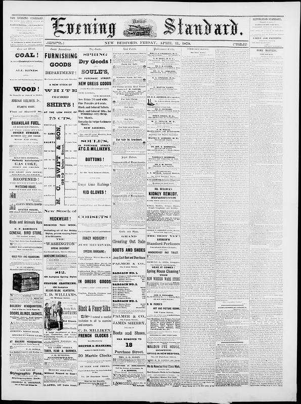 Evening Standard. April 11, 1879 - Digital Commonwealth