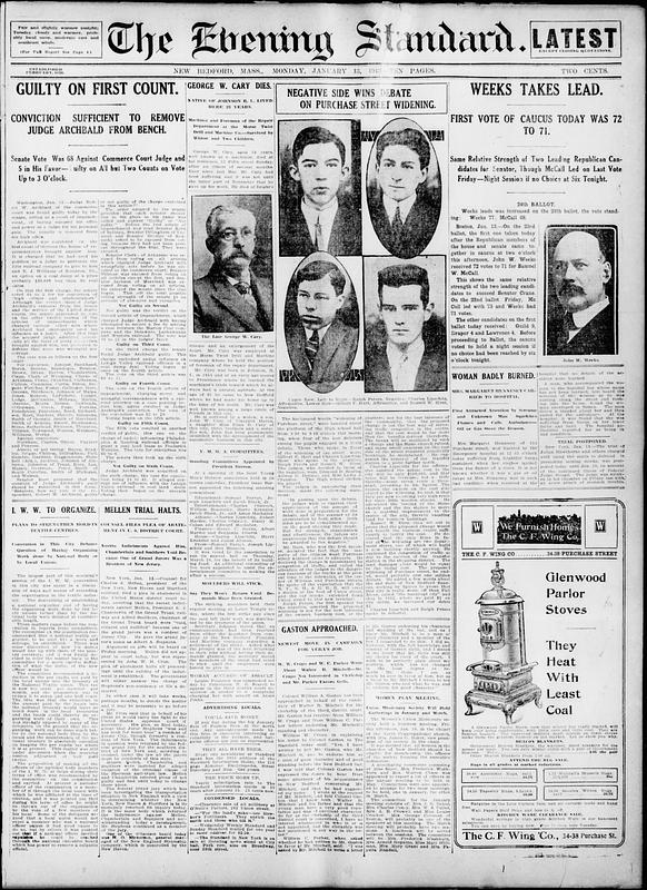 Evening Standard. January 13, 1913 - Digital Commonwealth