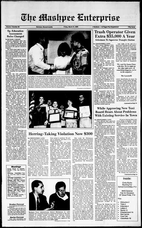 The Mashpee Enterprise. March 31, 2000 - Digital Commonwealth