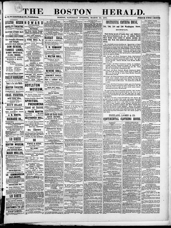 The Boston Herald. March 24, 1877 - Digital Commonwealth