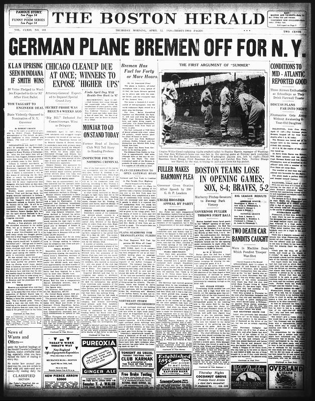 Boston Herald. April 12, 1928 - Digital Commonwealth
