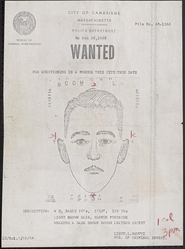 Linda Marshall suspect - Digital Commonwealth