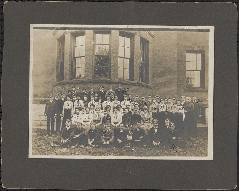 Hopkinton High School students (circa 1900) - Digital Commonwealth