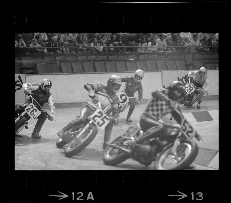 Motorcycle races at Boston Garden, Boston - Digital Commonwealth