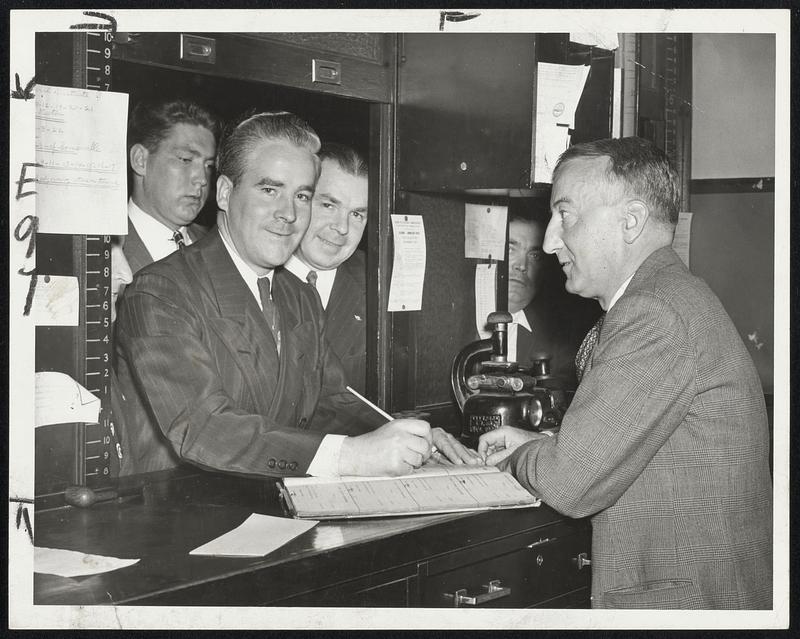 Enters Race - Mayor John E. Kerrigan at the election commission office ...