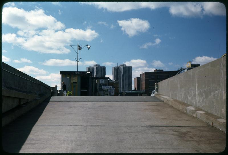 Looking up a ramp - Digital Commonwealth