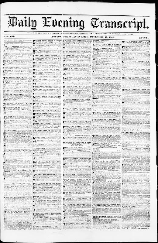 Daily Evening Transcript - Digital Commonwealth