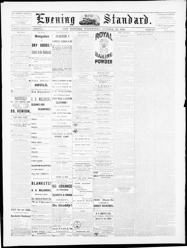 Evening Standard. October 22, 1879 - Digital Commonwealth