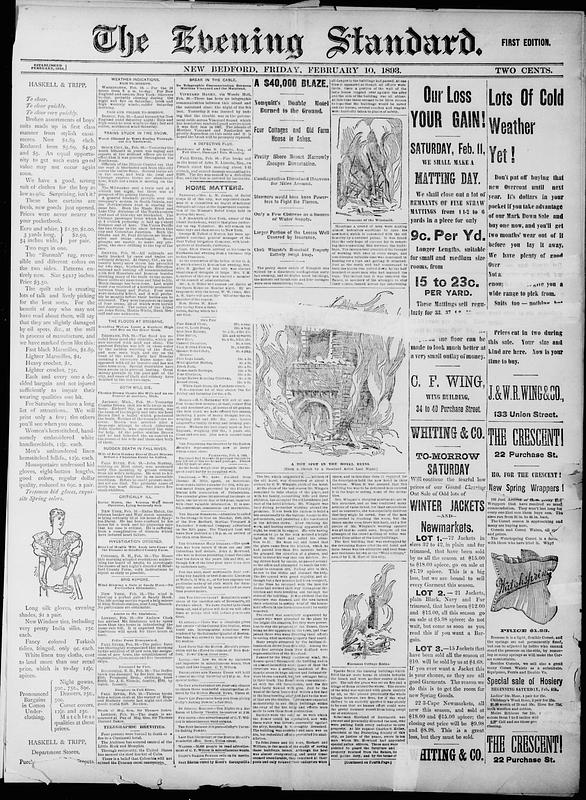 Evening Standard. February 10, 1893 - Digital Commonwealth