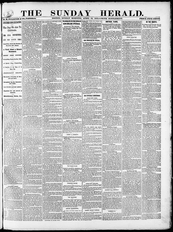 The Boston Herald. April 18, 1875 - Digital Commonwealth