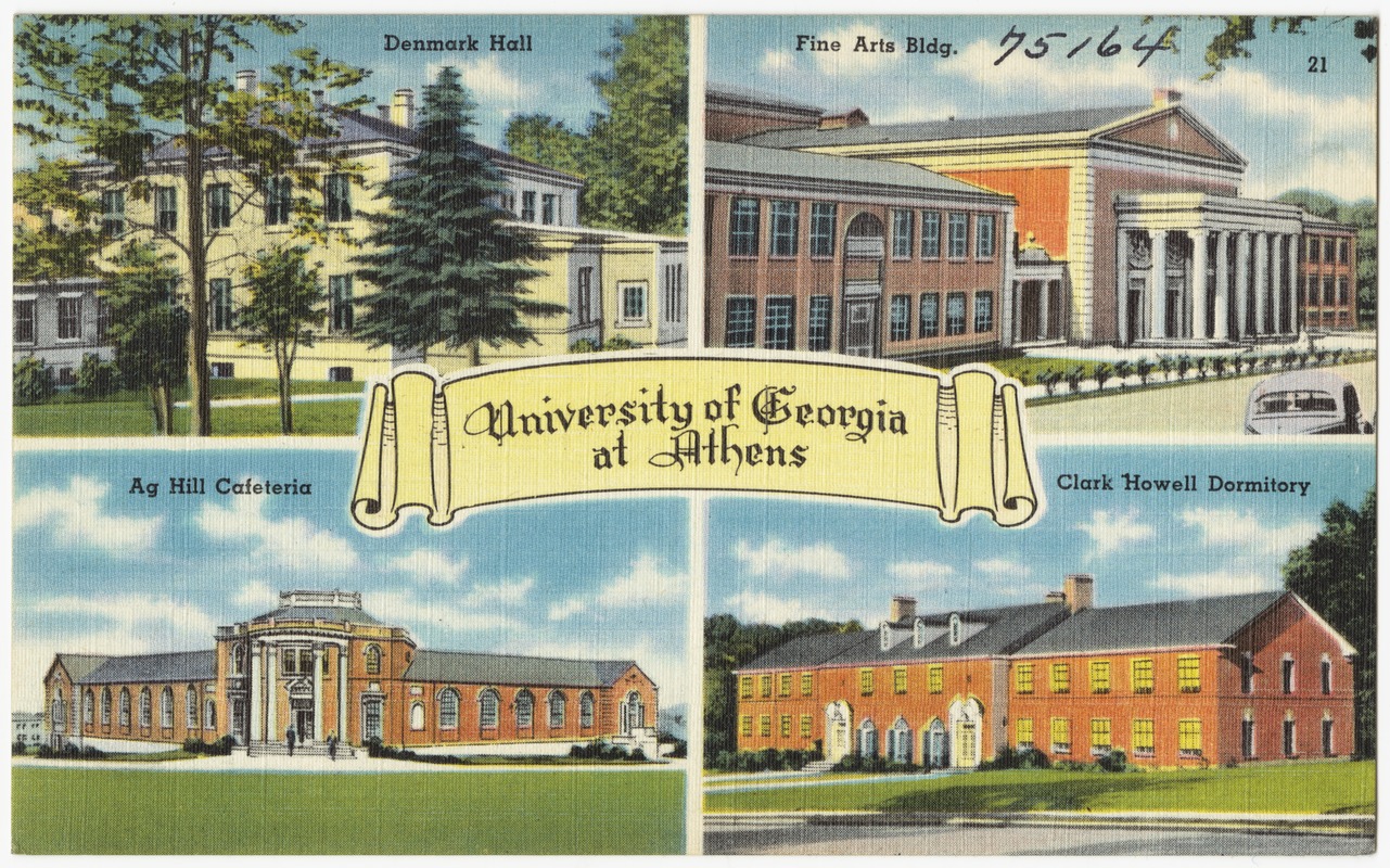 University of Georgia at Athens -- Denmark Hall, Fine Arts Bldg., Ag ...