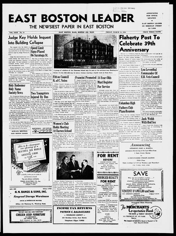 East Boston Leader, March 14, 1958 - Digital Commonwealth
