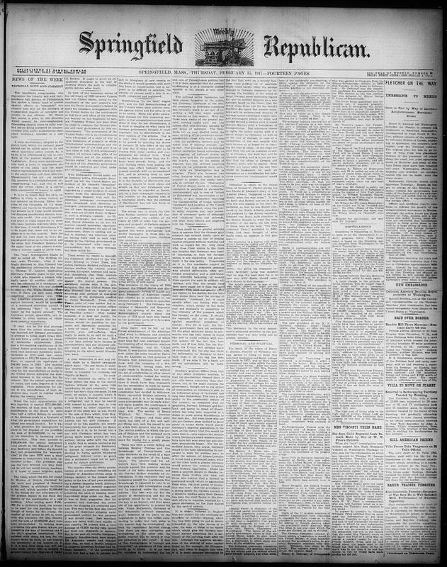 Springfield Weekly Republican - Digital Commonwealth