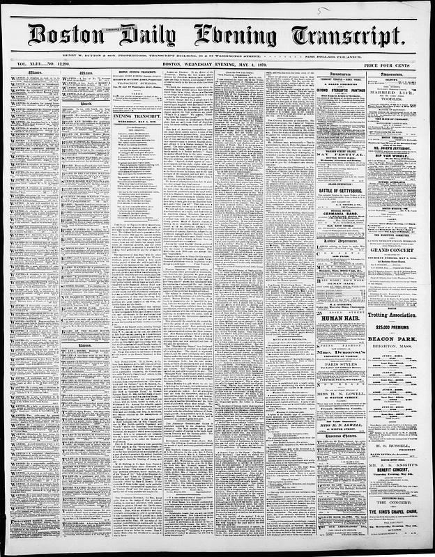 Boston Daily Evening Transcript - Digital Commonwealth