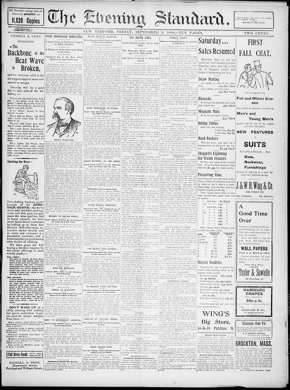 Evening Standard. September 09, 1898 - Digital Commonwealth