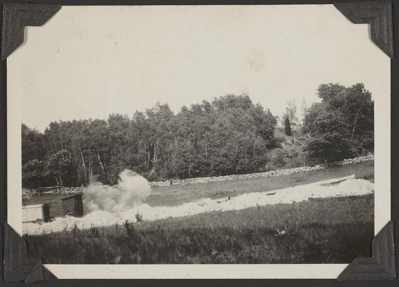 Blasting ledge on Reeve's Hill - Digital Commonwealth