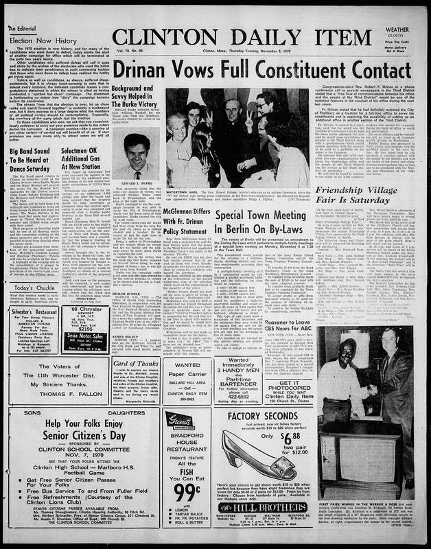Clinton Daily Item. November 05, 1970 - Digital Commonwealth