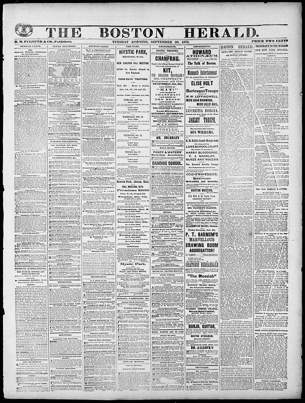 The Boston Herald. September 30, 1873 - Digital Commonwealth