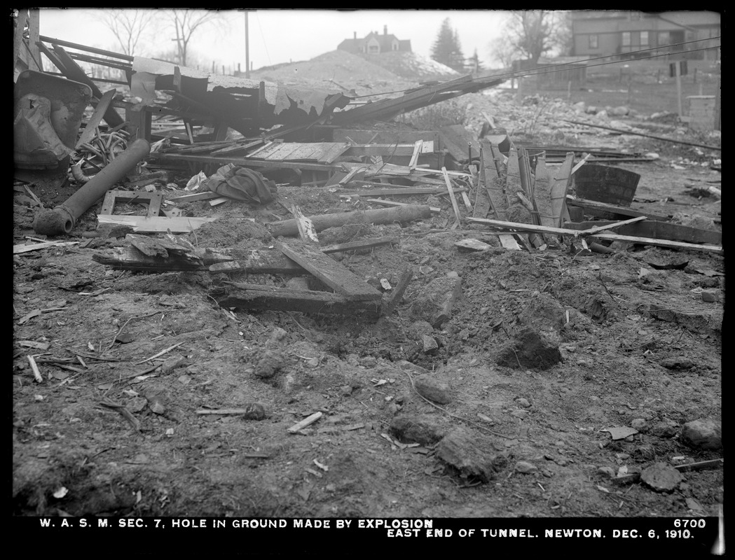 Distribution Department, Weston Aqueduct Supply Mains, Section 7, hole ...