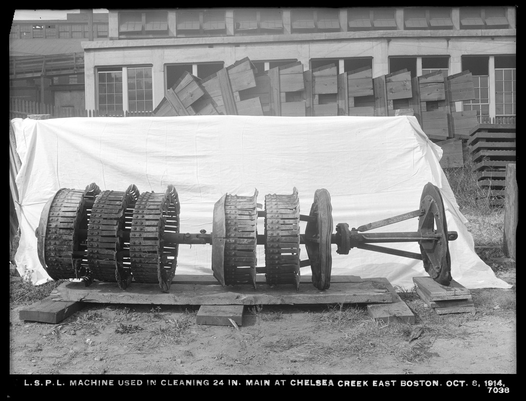 Distribution Department, Low Service Pipe Lines, machines used in ...