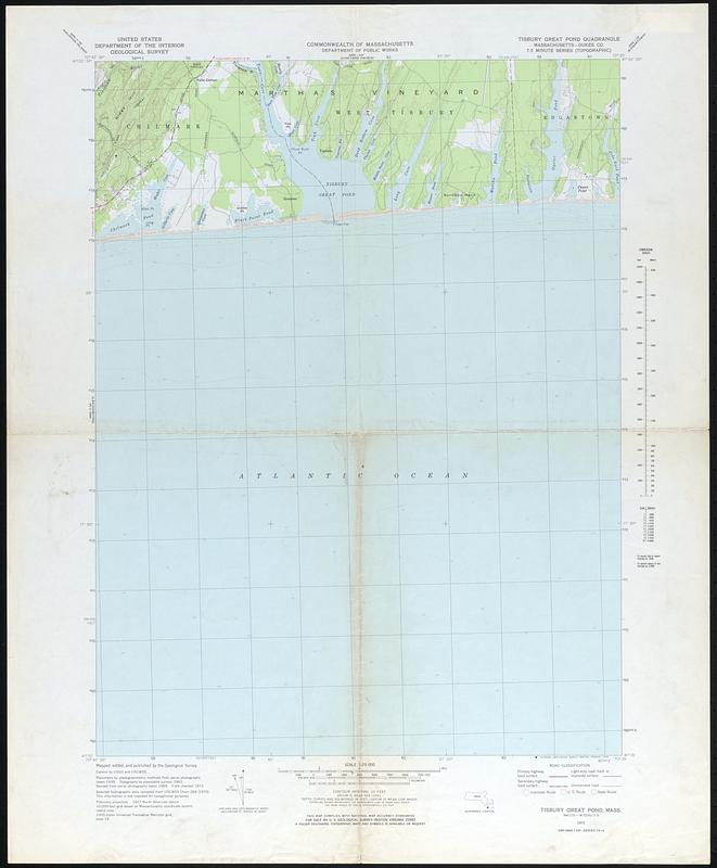 Tisbury Great Pond Quadrangle, Massachusetts, Dukes Co. - Digital ...